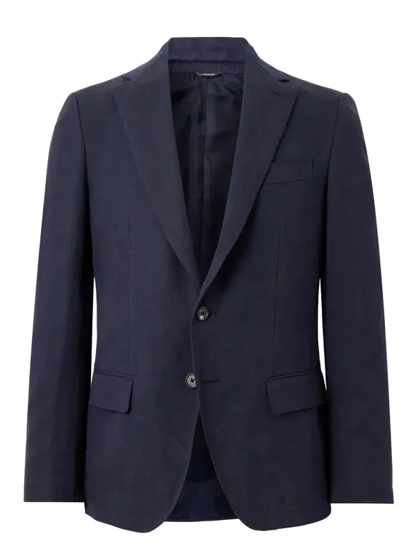 Loro Piana Torino Linen Suit Jacket - Blue