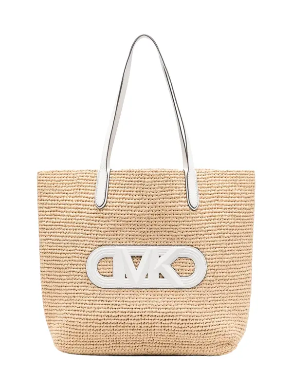 Michael Kors Eliza Large Interwoven Tote - Neutrals
