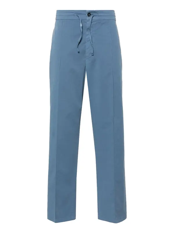 Canali Drawstring-waist Trousers - Blue