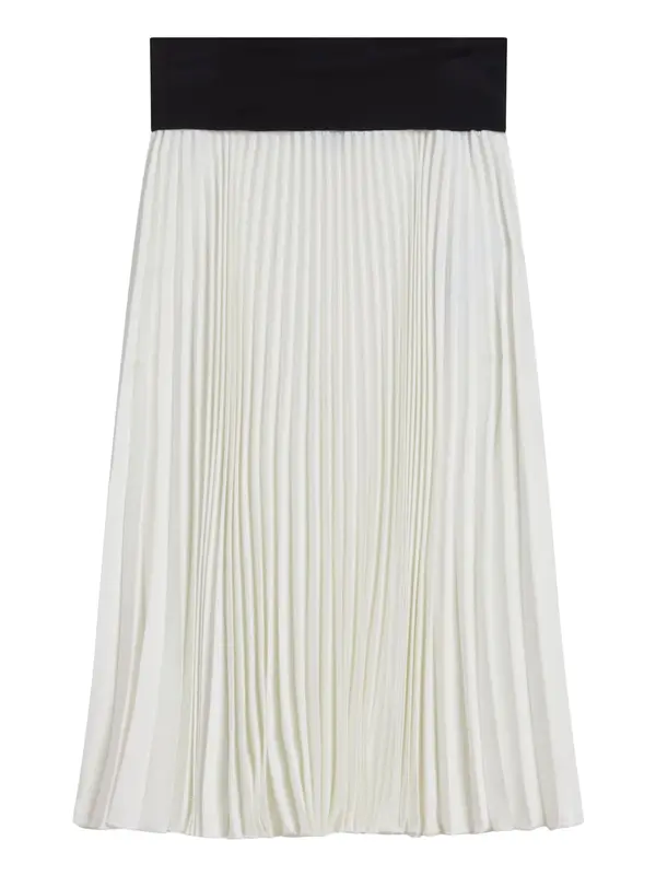AGNÈS B. Baïa Pleated Skirt - White