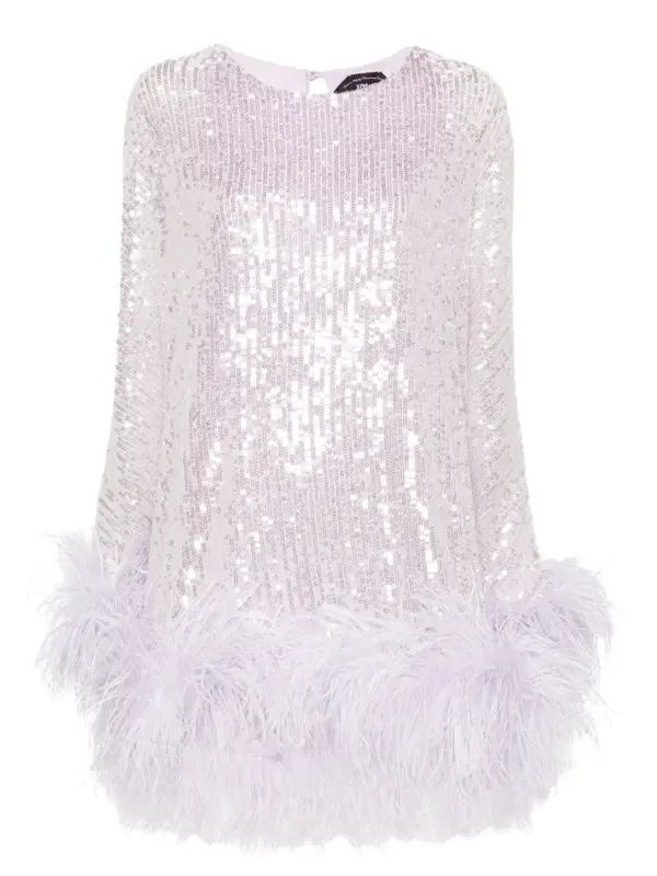 TALLER MARMO Sequinned Minidress - Purple