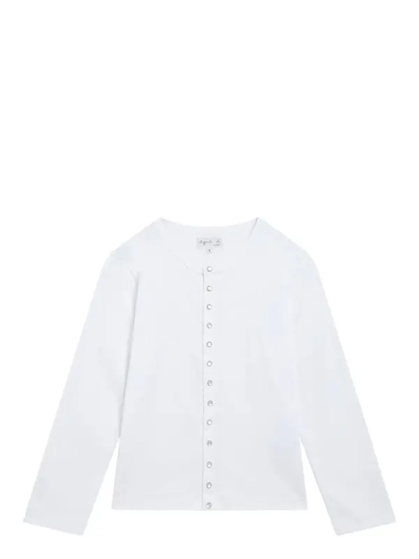 AGNÈS B. Le Petit Cotton Cardigan - White