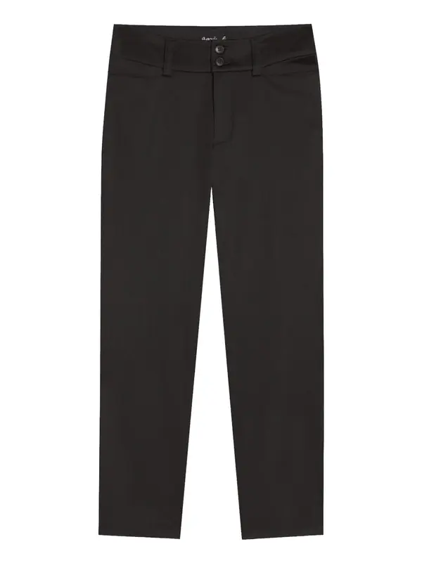 Agnes B Homme Agnès B. Neo Satin Capri Trousers - Black