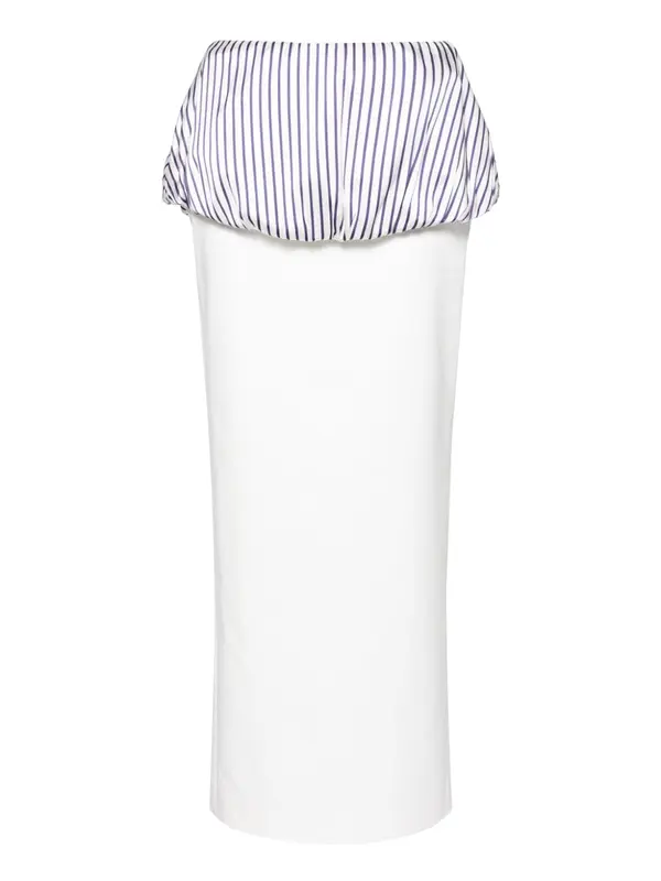 V:PM ATELIER Dove Pencil Skirt - White