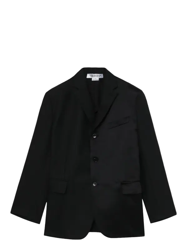 Comme Des Garçons Notched-lapel Single-breasted Blazer - Black