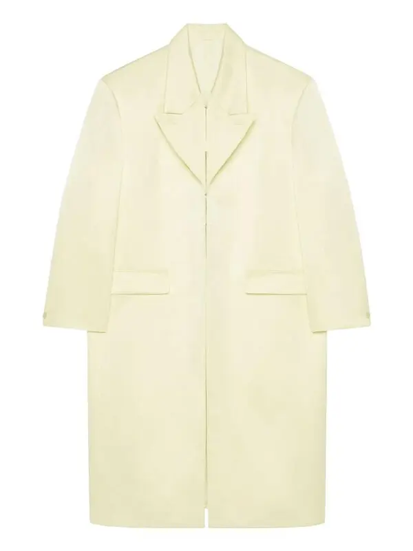 Givenchy Long Silk Satin Duchesse Coat - Beige