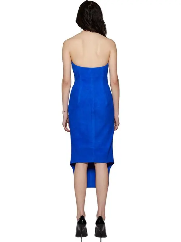 Givenchy Bustier Suede Leather Dress - Iris
