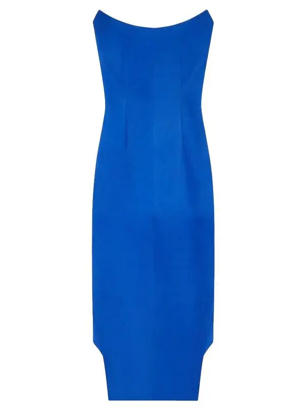 Givenchy Long Bustier Suede Leather Dress - Purple