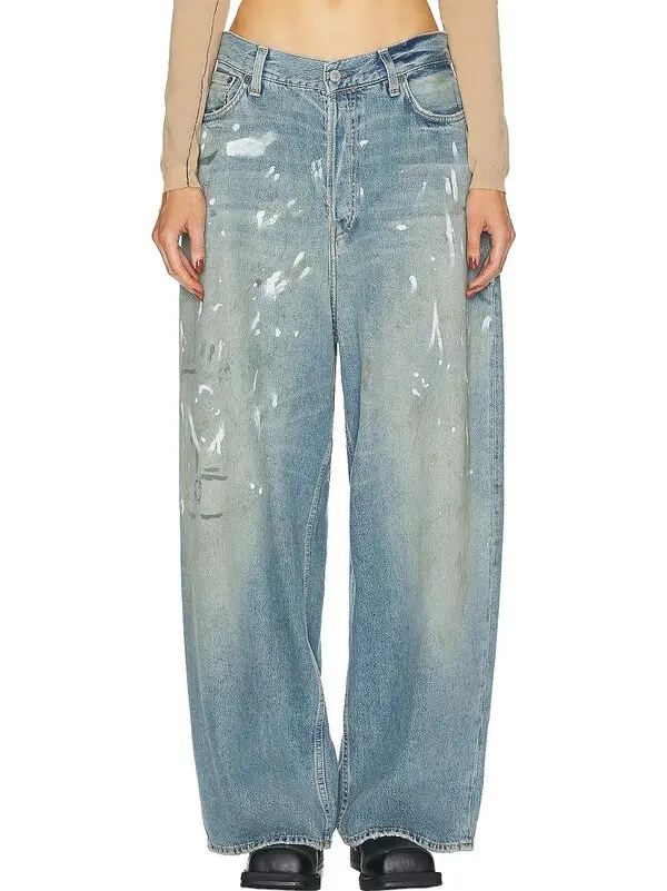 Acne Studios Baggy Wide Leg Jeans - Anthracite Grey
