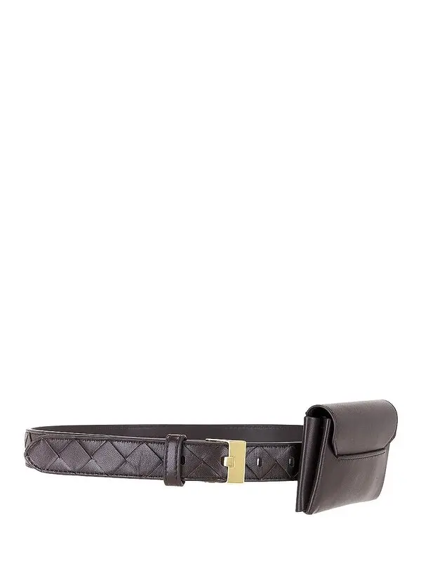 Bottega Veneta Pocket Belt - Fondant & Muse Brass
