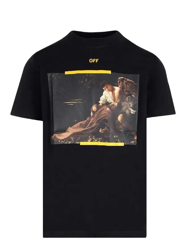 Off-White Caravaggio Print T-shirt /white - Black