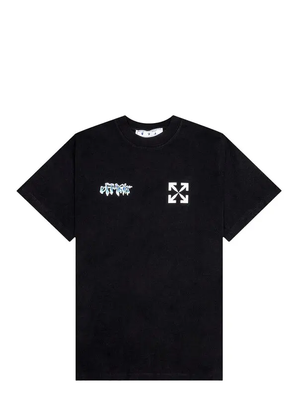 Off-White 90's Liquid Slim Short-sleeve Tee - Black