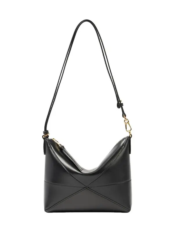 Loewe Puzzle Fold Shoulder Bag - Black