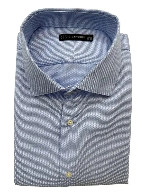 Jb Britches Trim Fit Dress Shirt - Blue
