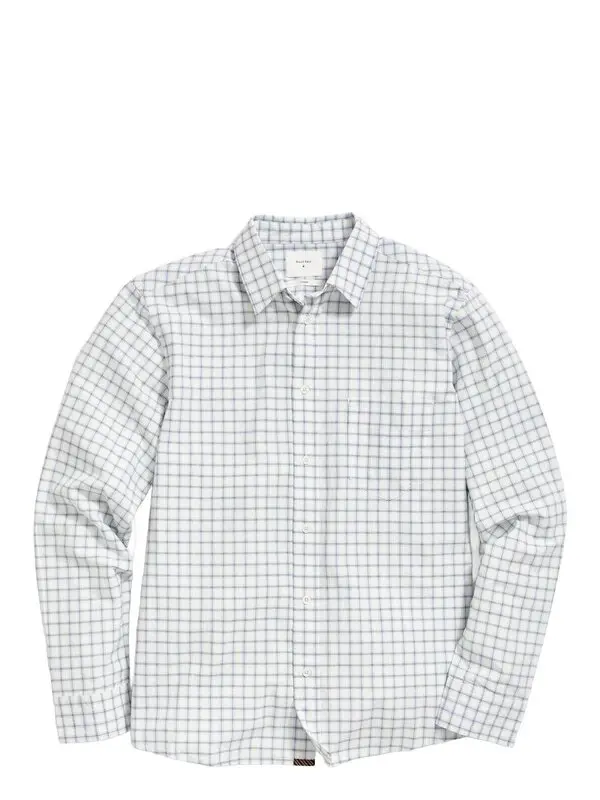 Billy Reid Cypress Grid Plaid Button-up Oxford Shirt - Pebble