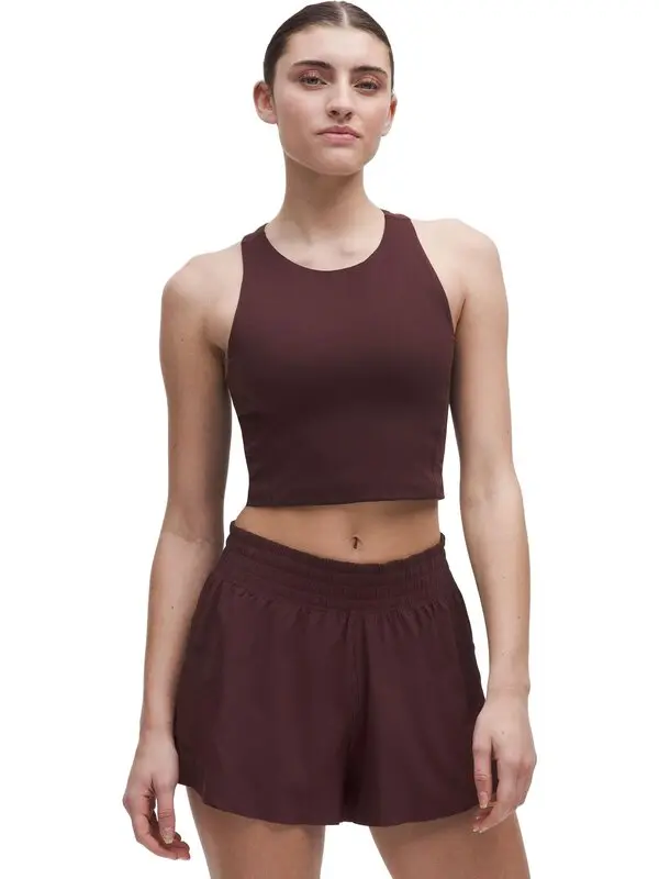 Lululemon Swift Speed Cropped Tank Top - Goodnight Plum