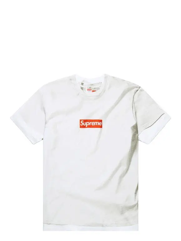 Supreme Mm6 Maison Margiela Box Logo Tee Shirt - White