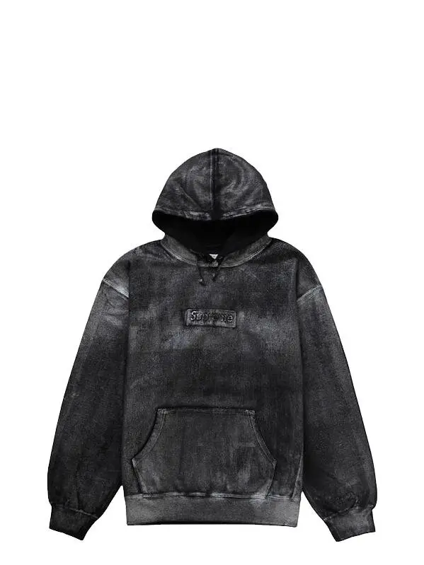 Supreme Mm6 Maison Margiela Foil Box Logo Hooded Sweatshirt - Black