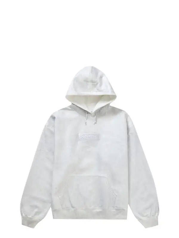 Supreme Mm6 Maison Margiela Foil Box Logo Hooded Sweatshirt - White