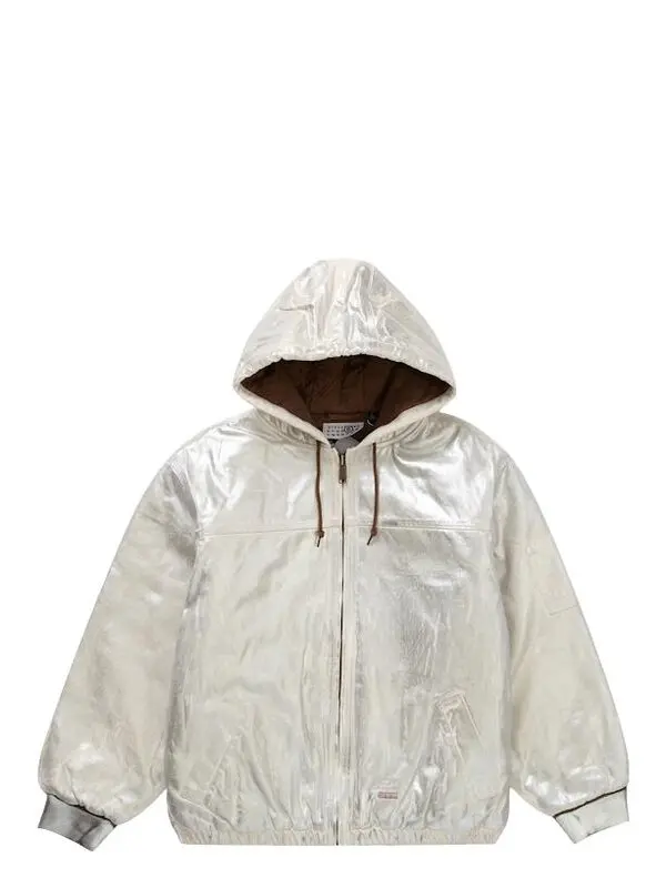 Supreme Mm6 Maison Margiela Foil Hooded Work Jacket - Natural