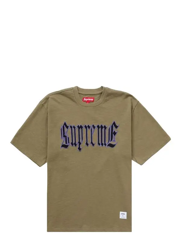 Supreme Old English Short Sleeve Top - Olive