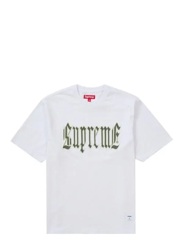 Supreme Old English Short Sleeve Top - White