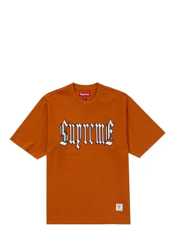 Supreme Old English Short Sleeve Top - Rust