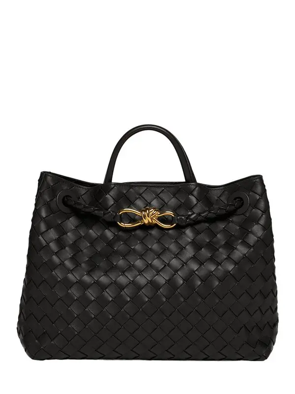 Bottega Veneta Medium Andiamo Bag - Black-brass