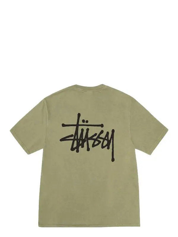 StÜssy Basic Pigment Dyed T-shirt - Olive