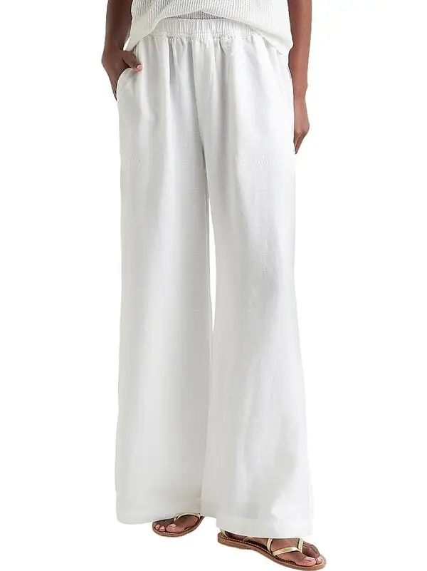 Splendid Angie Palazzo Pants - White