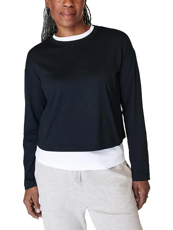 Sweaty Betty Essential Cropped Top - Black