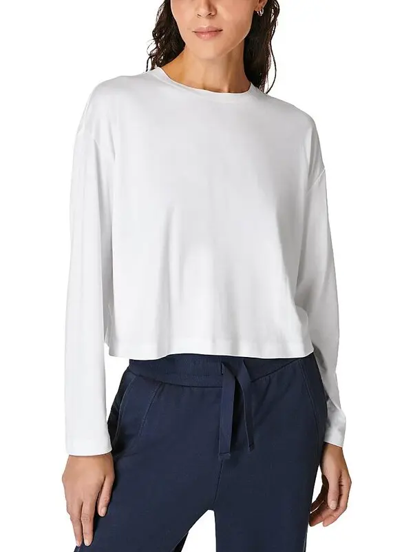 Sweaty Betty Essential Cropped Top - White