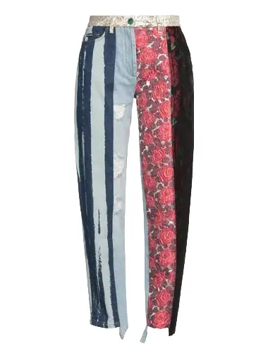 Dolce & Gabbana Floral-print Tapered Pants - Blue