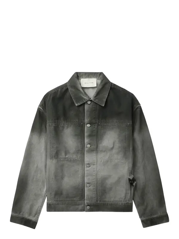1017 Alyx 9sm Overdyed Canvas Shirt Jacket - Green