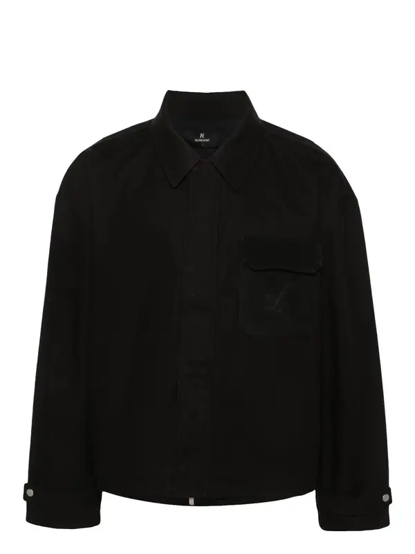 REPRESENT Logo-engraved Jacket - Black