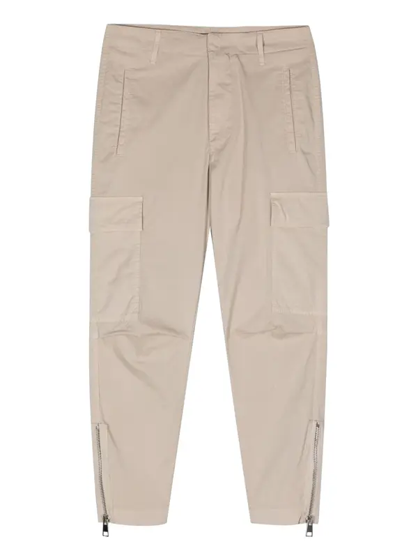 DONDUP Eve Cropped Cargo Trousers - Neutrals