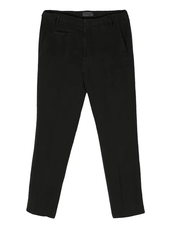 DONDUP Ariel Cropped-leg Trousers - Black