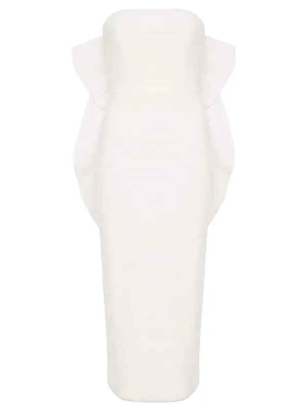 Rebecca Vallance Lily Ruffled Midi Dress - White