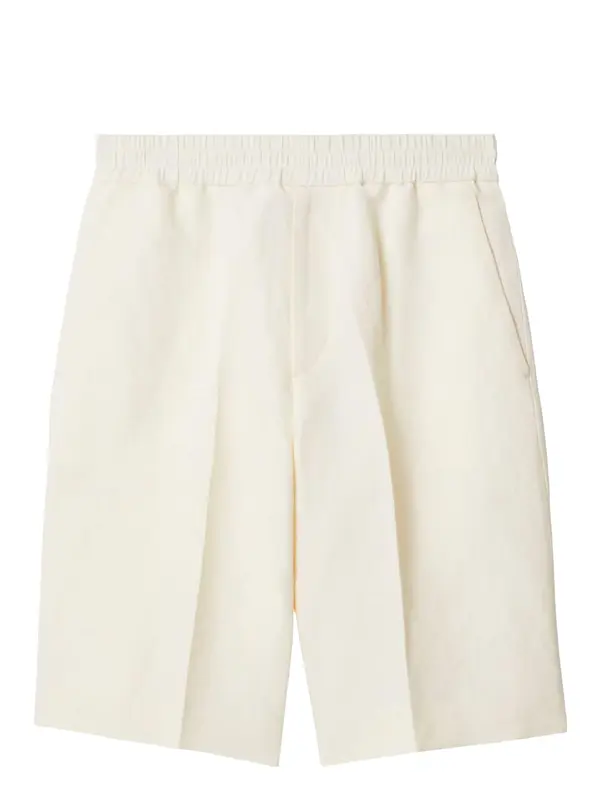 Burberry Tailored Canvas Shorts - Neutrals