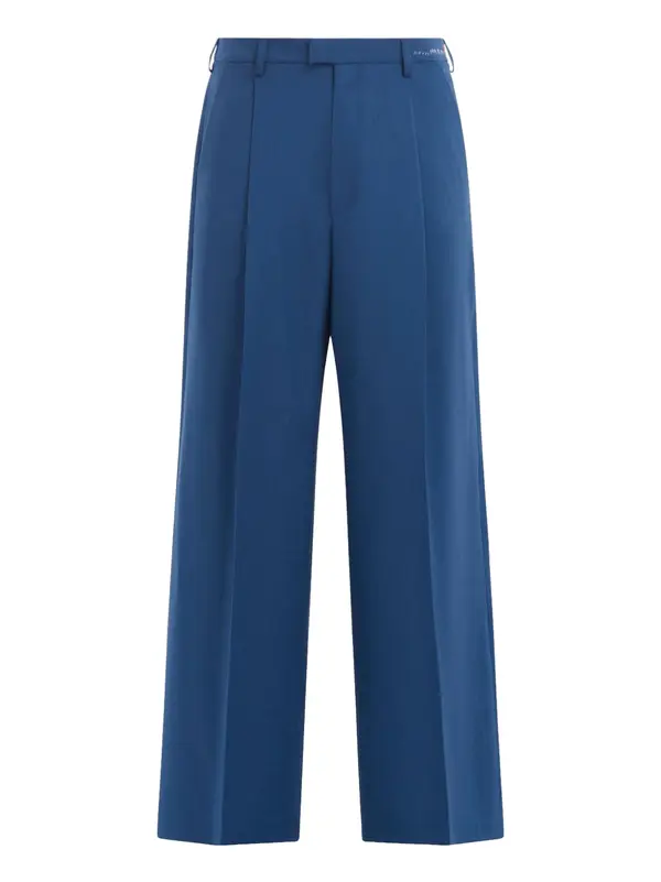 Marni Pleat-detail Tailored Trousers - Blue