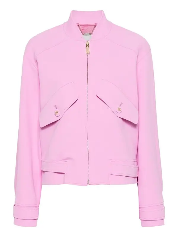BLUGIRL Crepe Bomber Jacket - Pink