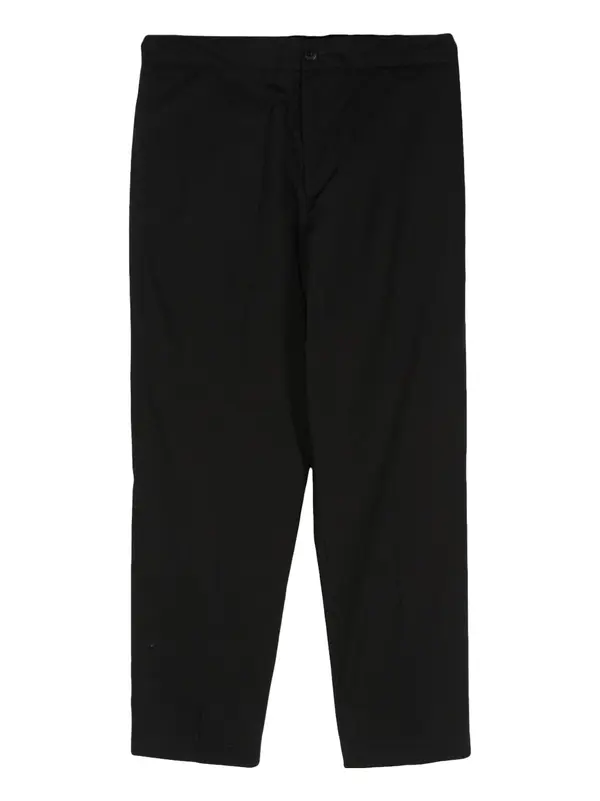 COSTUMEIN Cotton Tapered-leg Trousers - Black