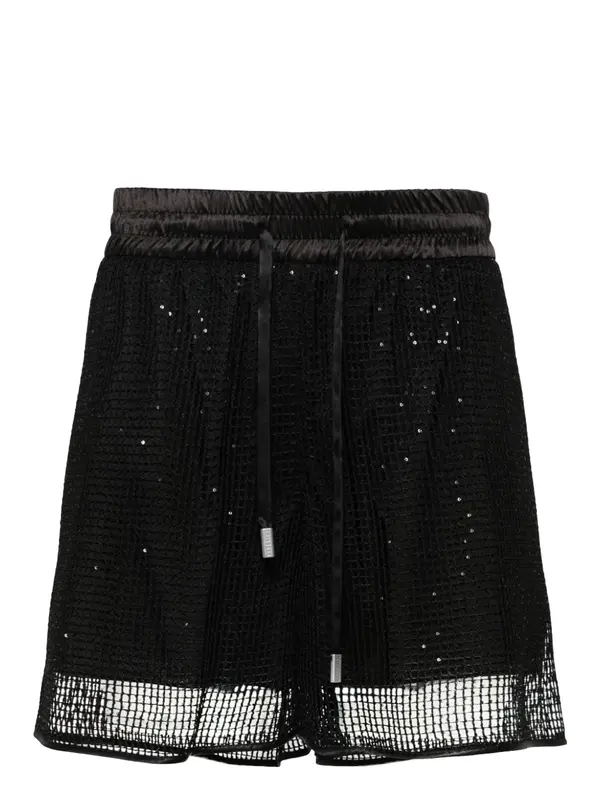 Peserico Sequin-embellished Shorts - Black