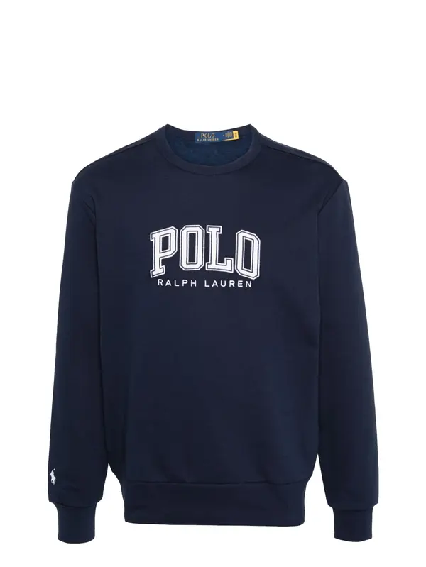 Polo Ralph Lauren Logo-embroidered Cotton Blend Sweatshirt - Blue