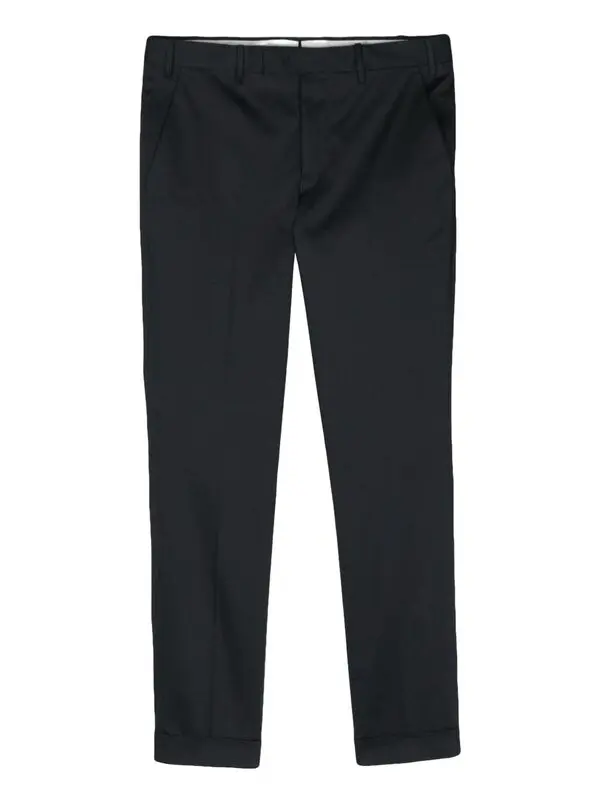 PT TORINO Mid-rise Tapered Trousers - Blue