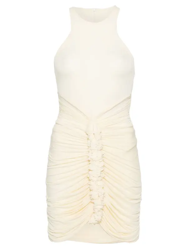 Philosophy Di Lorenzo Serafini Draped Jersey Dress - Neutrals