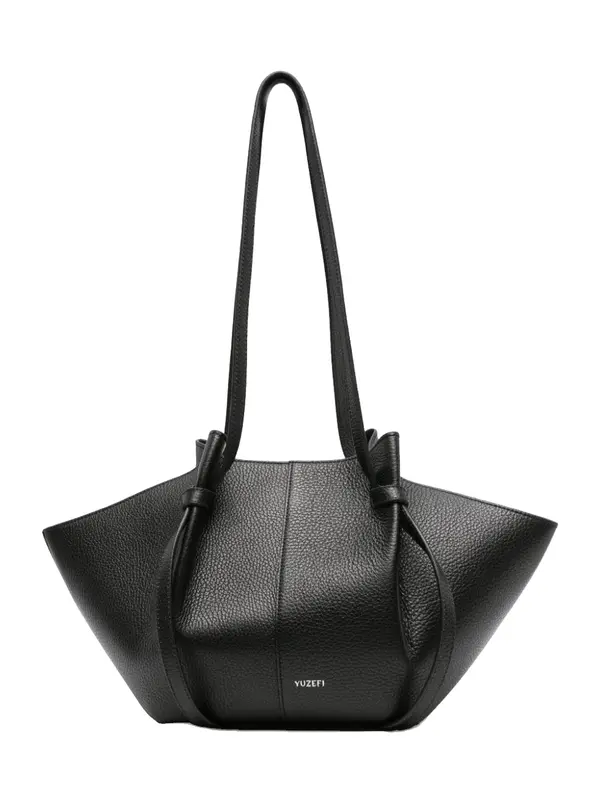 Yuzefi Mochi Leather Tote - Black