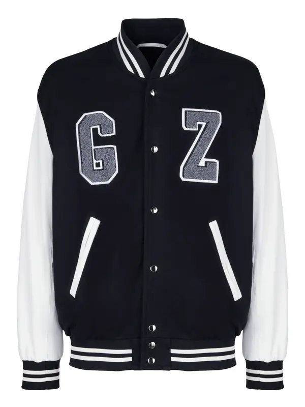GIUSEPPE ZANOTTI Sleeveless Varsity Jacket - Black