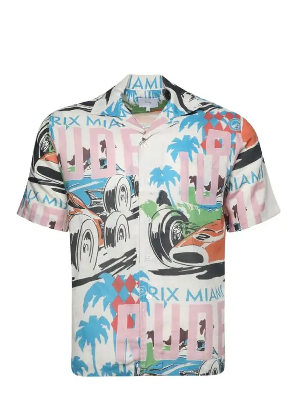 Rhude Graphic-print Silk Shirt - White