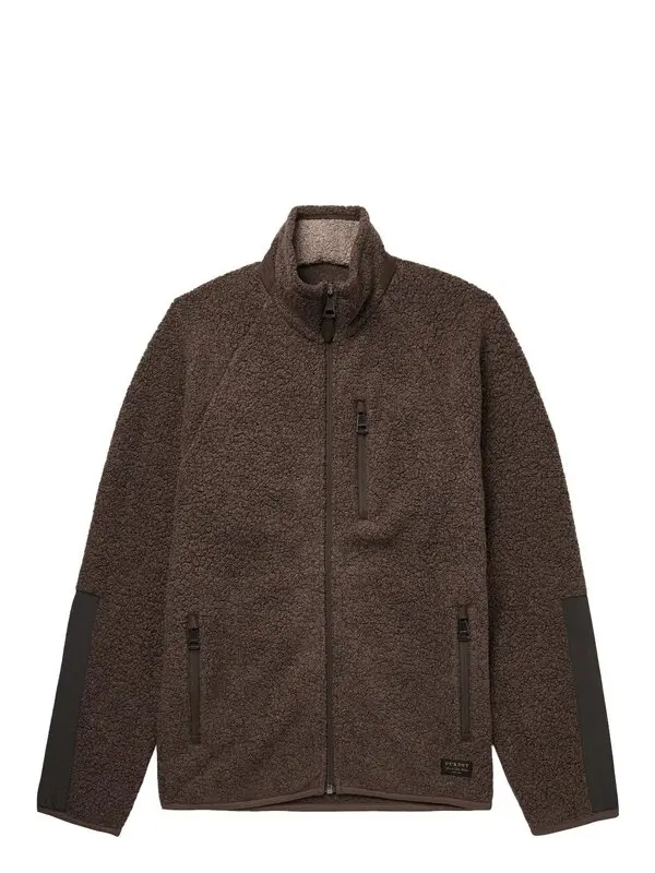 Purdey Shell-trimmed Bouclé Jacket - Brown